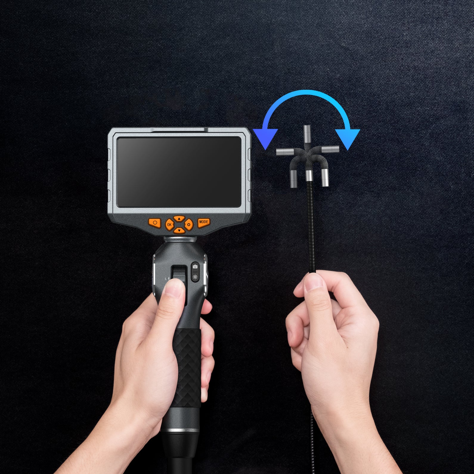 TD500 Pro Articulating Inspection Camera with 5-inch Screen | Teslong