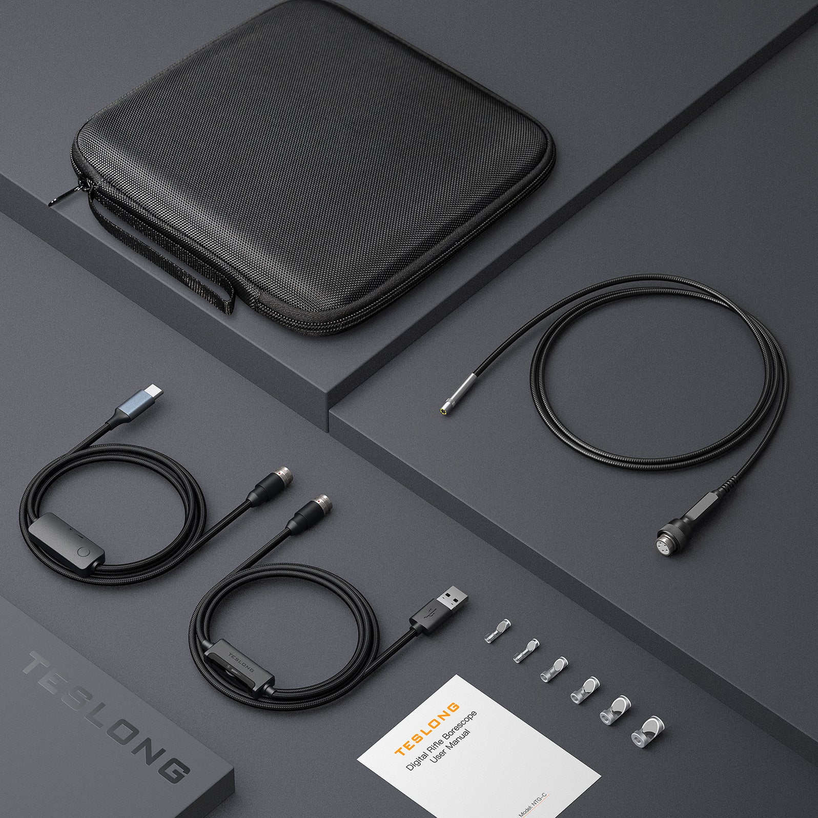 NTG100-C 45-inch Flexible USB-C Borescope — Teslong