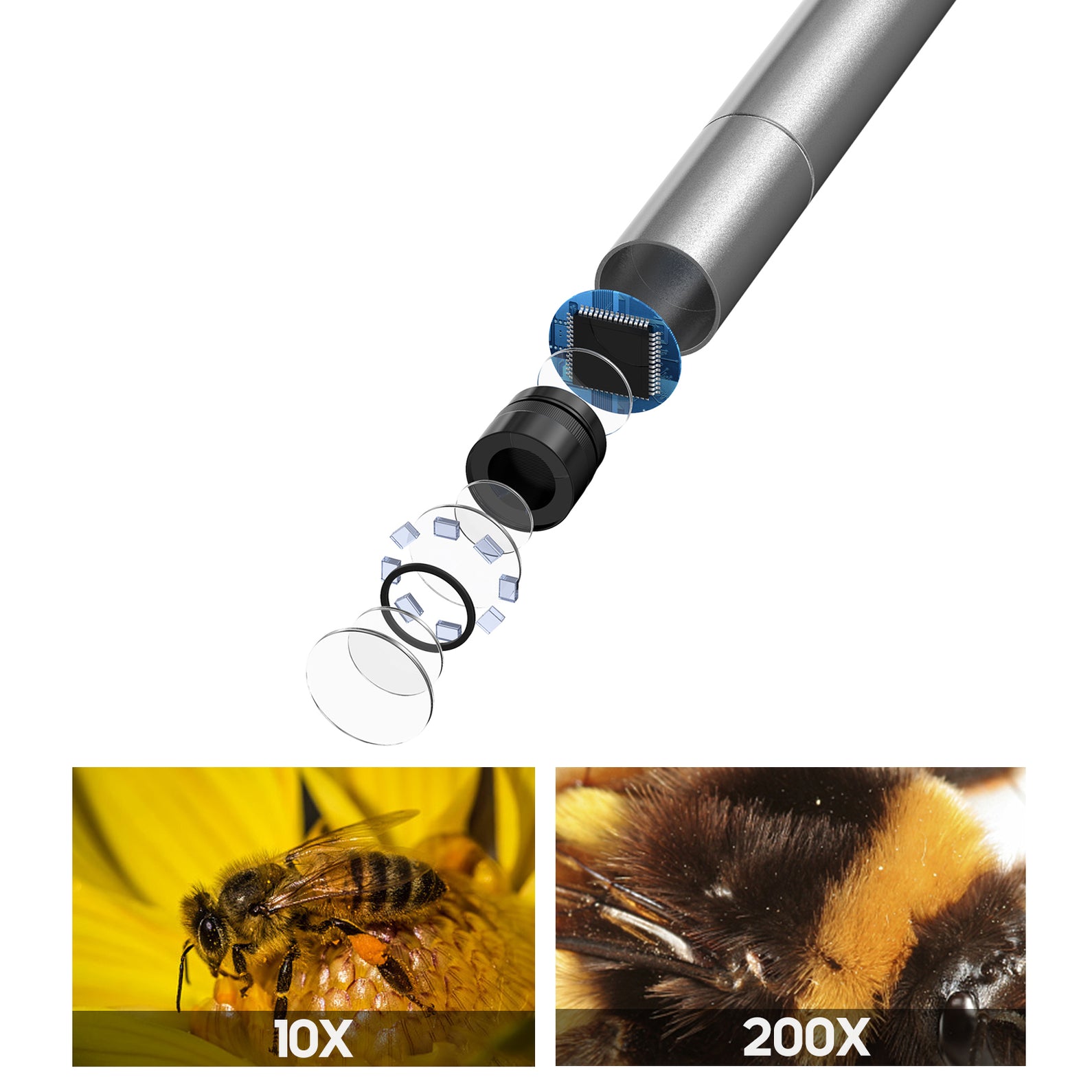 MS100 Industrial Endoscope | Teslong USB Inspection Camera for ...