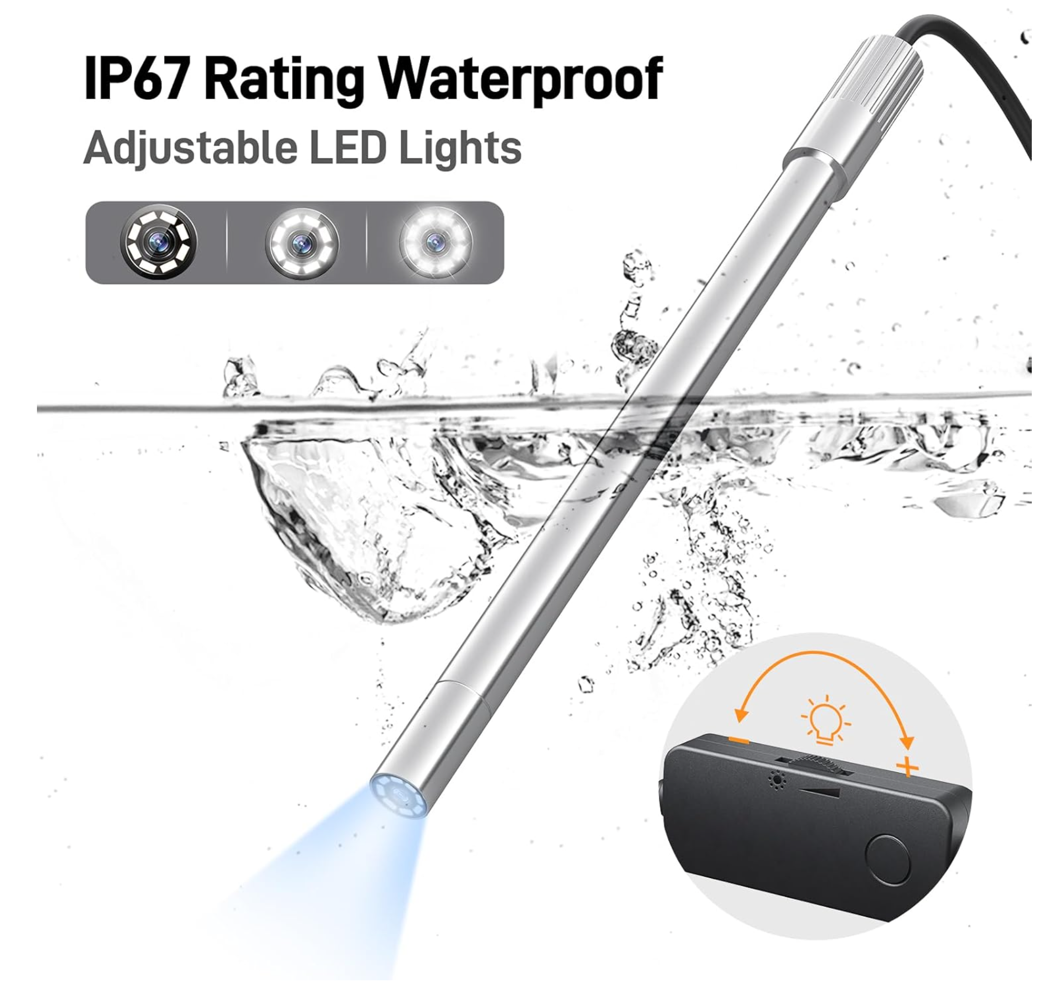 MS100 Portable USB Microscope: Handheld Digital Microscope Camera with ...