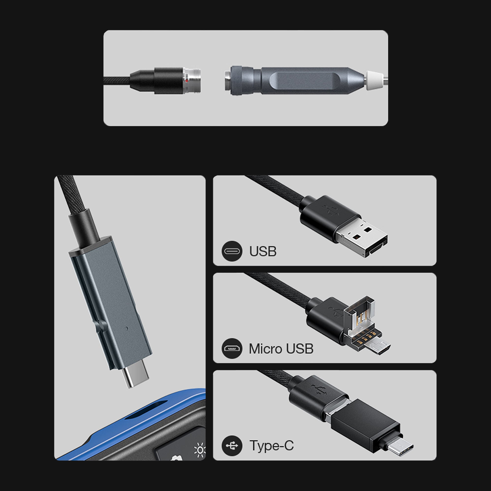 NTG200H Focus and Fold Rifle Borescope with 4.5-inch IPS Screen | Teslong