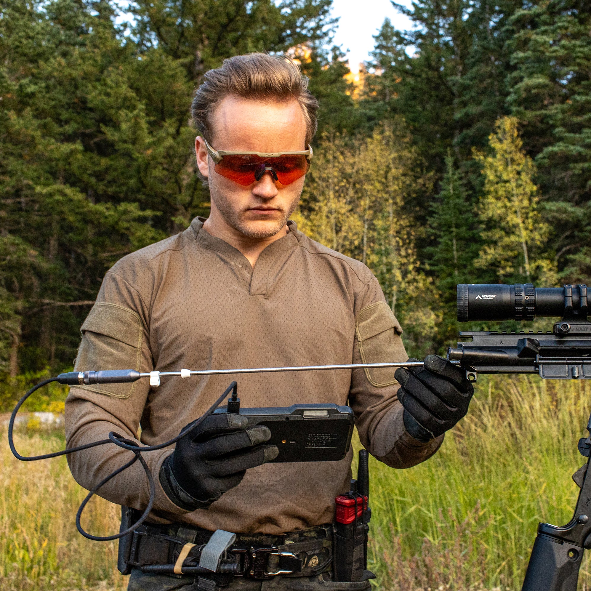 NTG200H Focus and Fold Rifle Borescope with 5-inch IPS Screen | Teslong