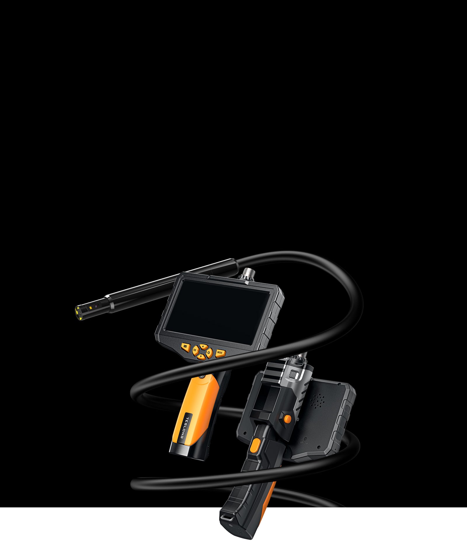 NTS300: High Resolution Rotating Dual-Lens Inspection Camera | Teslong