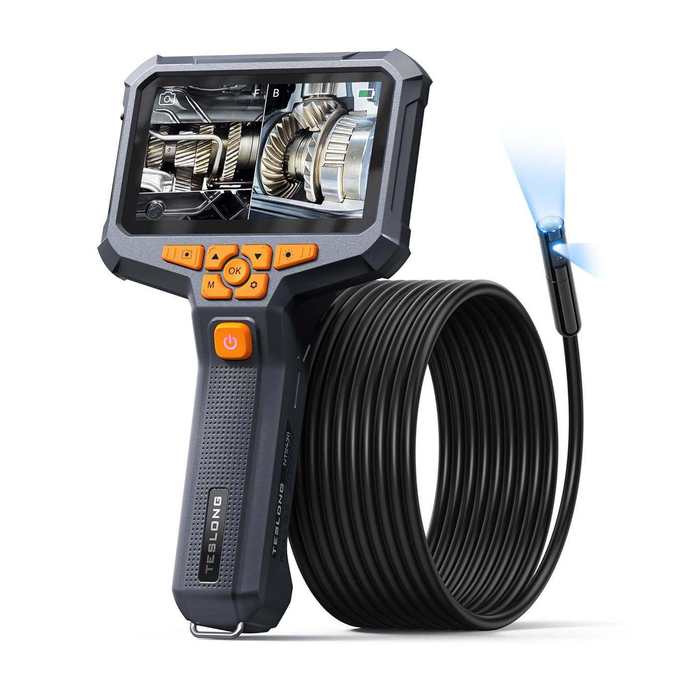 NTS430 Pistol Grip Inspection Camera | Teslong 4.3" HD Industrial Endoscope