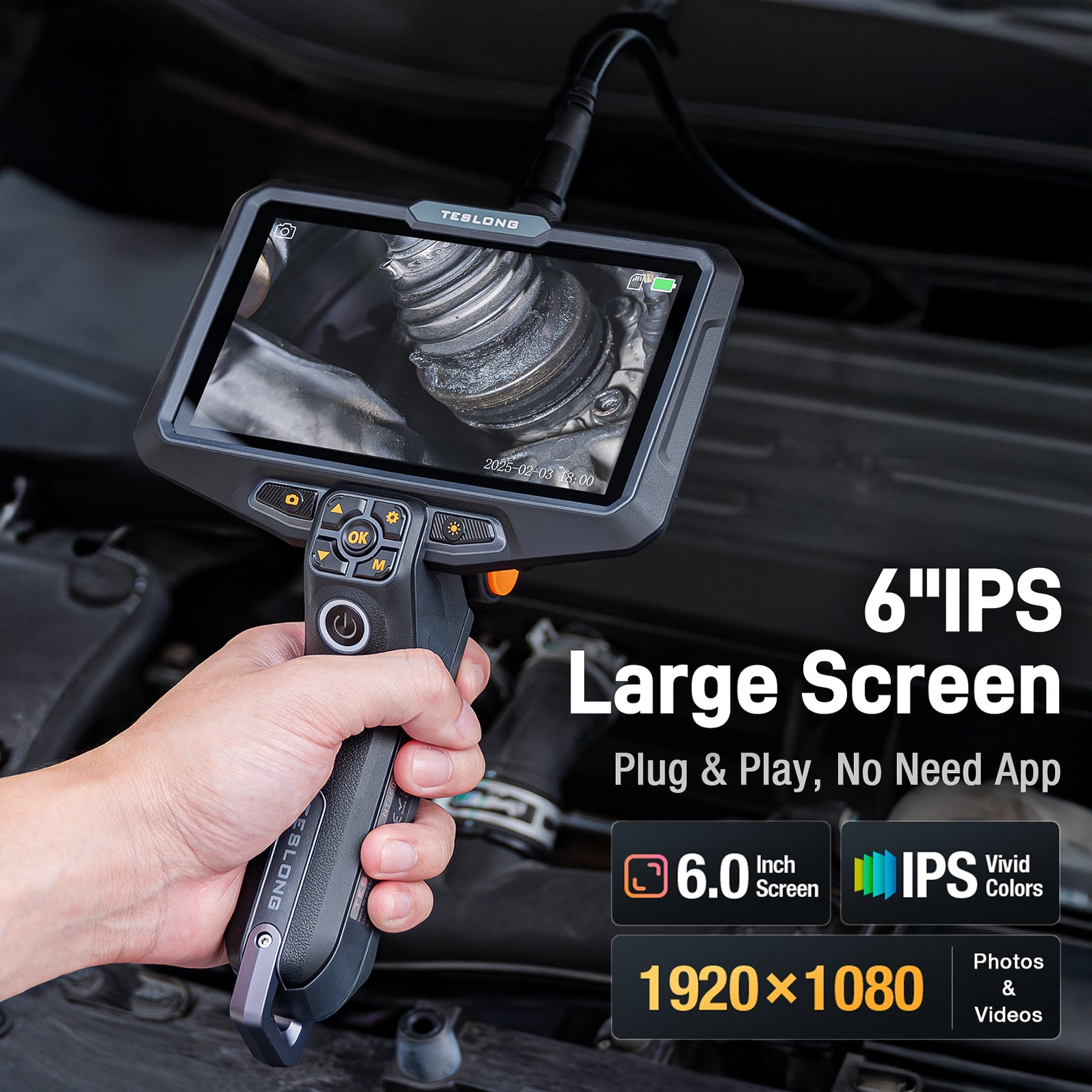 NTS600 Inspection Camera with 6-inch HD Screen | Teslong