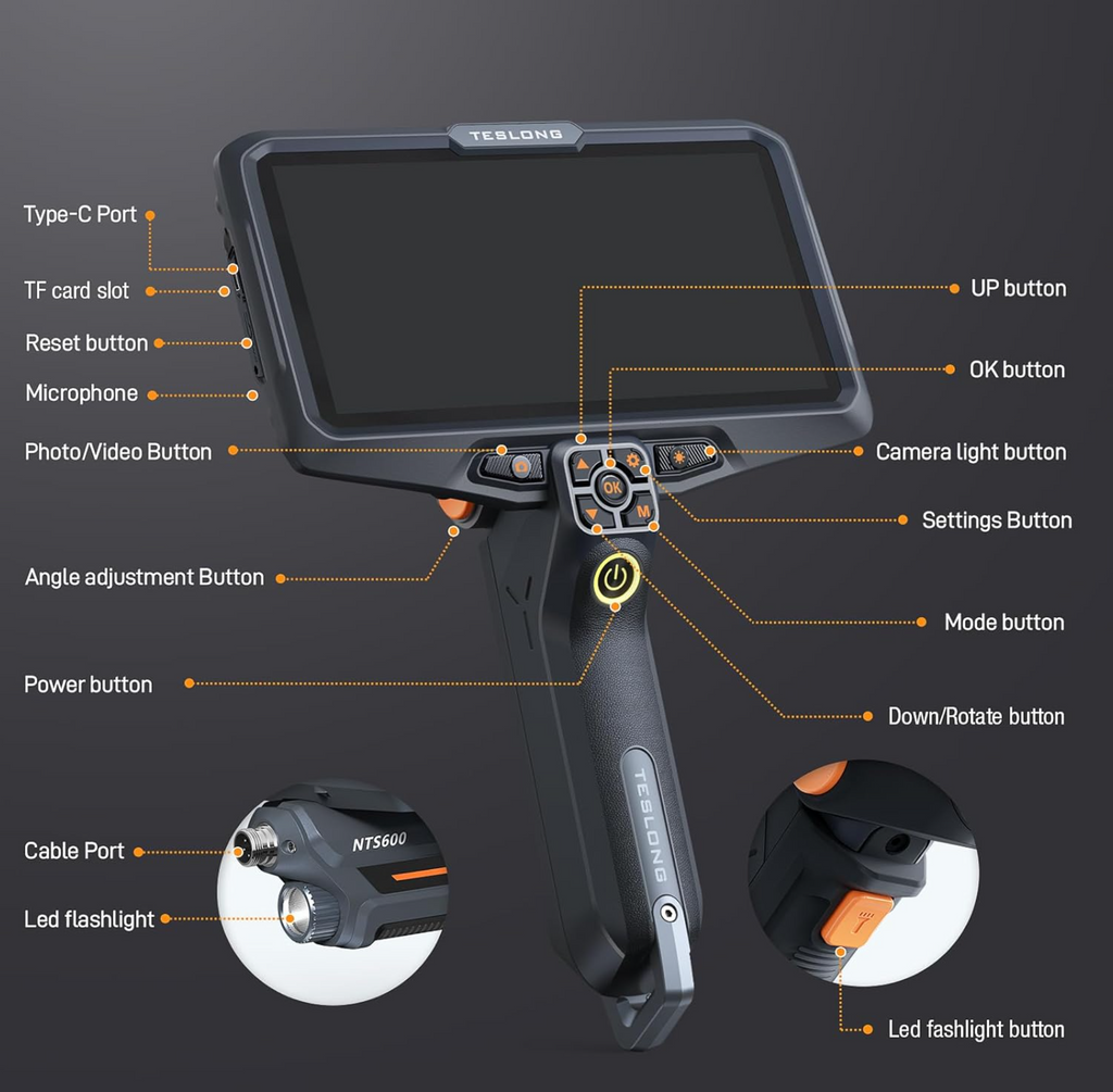 Teslong Inspection Cameras | Single & Dual Lens, Rotating, Portable & More!