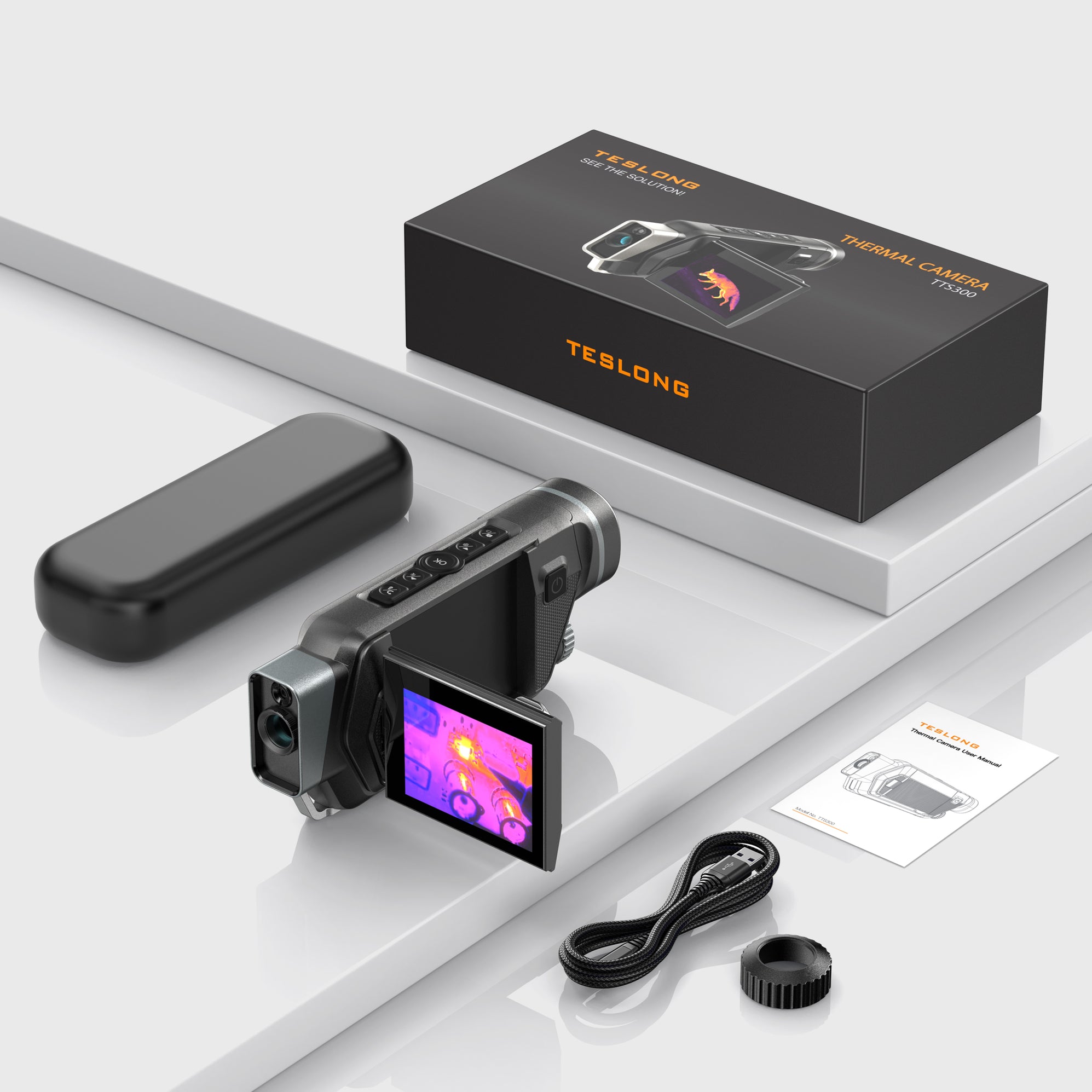 TTS300 Infrared Thermal Imaging Camera | Teslong Thermal Camera for ...