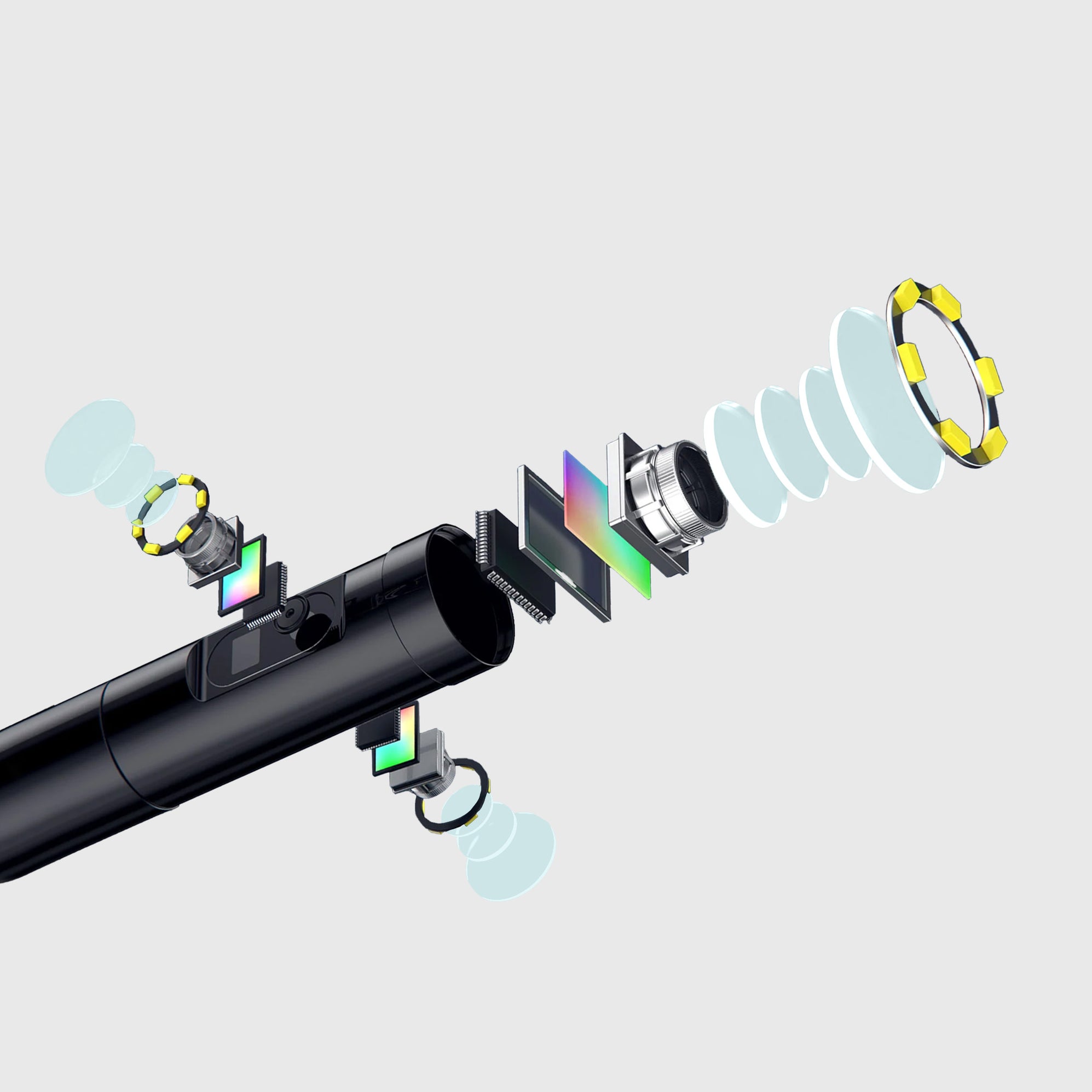 NTS500 Triple-Lens Inspection Camera with 5-inch HD Screen | Teslong