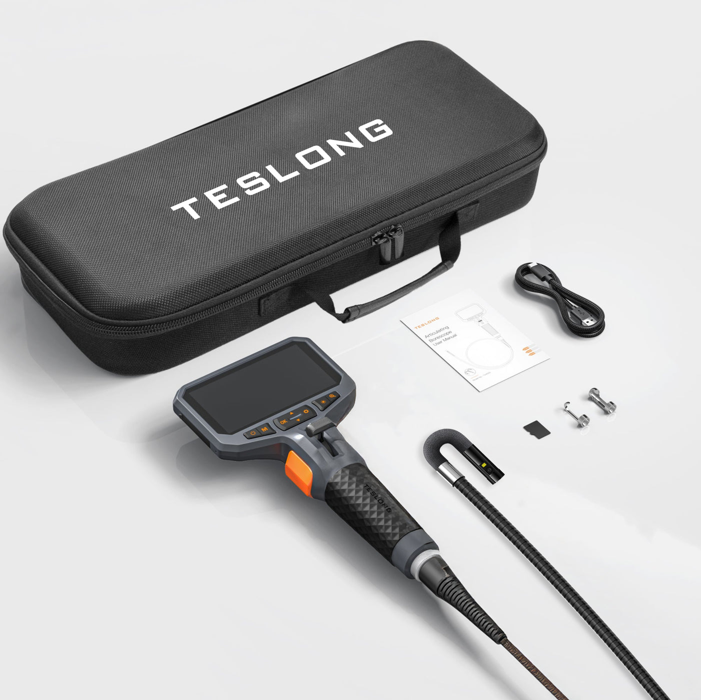 TD450S Articulating Dual-Lens Inspection Camera | Teslong 8.5mm HD ...